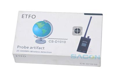 China Signal Frequency Bug Camera Detector 20-3000Mhz Detect Mobile Phone 1.2G 2.4G for sale
