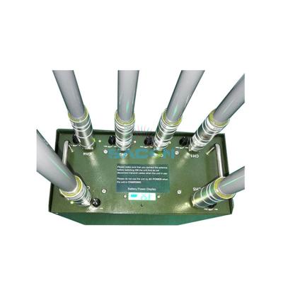 China 6 Antennas 75w 100m Manpack Phone Signal Jammers for sale