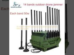Portable Anti Drone Jammer with 7kg Lightweight Design, Replaceable Internal Battery, and Directional Interference for UAV Signal Blocking