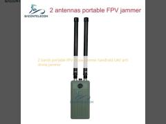 2 밴드 휴대용 FPV 드론 방해기 휴대용 UAV 안티 드론 방해기