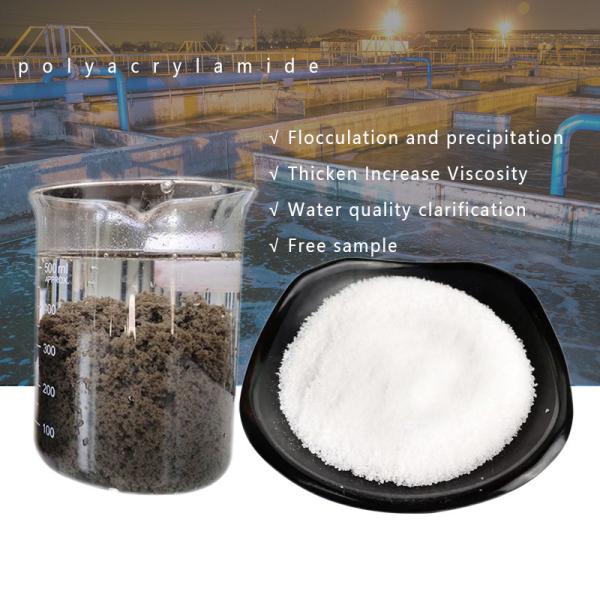 Quality Cationic Polyacrylamide PAM Polyelectrolyte Flocculant Chemicals In Sewage Treatment Plant for sale