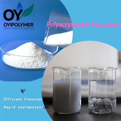 China PAM Chemical Organic Anion Polyelectrolyte Cation Polymer Flocculant MSDS for Sludge Dewatering for sale