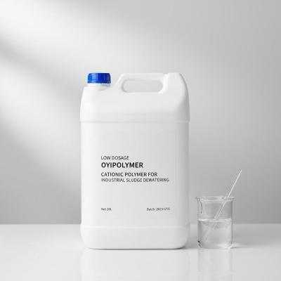 China OYIPOLYMER Cationic Polymer for Industrial Sludge Dewatering with Ultra-Low Dosage, Fast Flocs, and Low Moisture Cake for sale