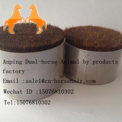 China no dust  washed brown and black and white  horse body  hair from 38mm for sale