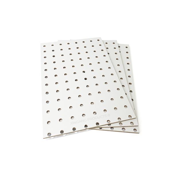 Quality Acoustic Perforated MDF Board Sound Absorbing Melamine Faced Fiberboard for Audiovisual Spaces for sale