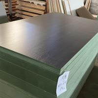 Quality Dark Walnut Melamine MDF Sheet Moisture Resistant Fiberboard With Embossed Wood for sale