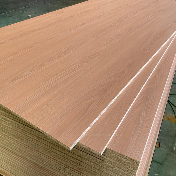 Quality 4x8ft Melamine Faced Particle Board Ultralow Formaldehyde Emission Furniture Chipboard for sale