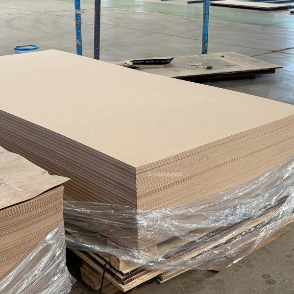 Quality 3mm-25mm Plain MDF Sheet For Flat Pack Furniture High Screw Holding FSC Certified for sale