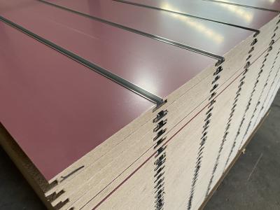 China 1220X2440mm Stylish Grooved MDF Acoustic Panels for Wall Cladding and Cabinet Doors for sale
