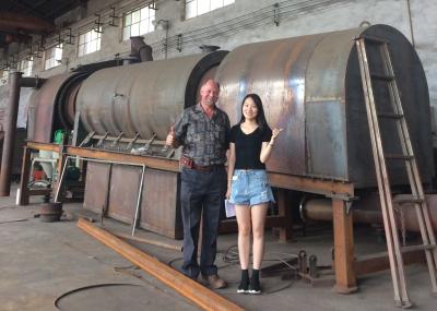 China Continuous carbonization furnace Drying process made by Henan Ling Heng Machinery for sale