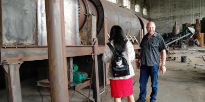 China Continuous carbonization furnace factory Henan Ling Heng price with high capacity for sale