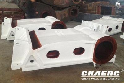 China Steel casting fixed and moving jaw plate for crusher for sale