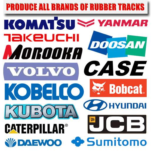 Rubber Crawler Track for Kubota Combine Harvester Model DC105X 575X93X58