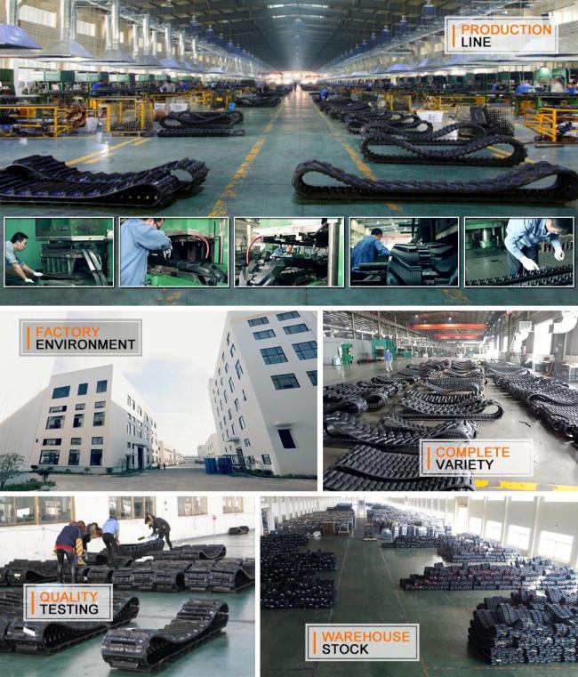 Rubber Crawler Track for Kubota Combine Harvester Model DC105X 575X93X58