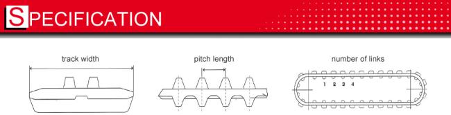Morooka Mst2000 Large Rubber Track 800X125X80 for Construction Machinery Dumper Carrier