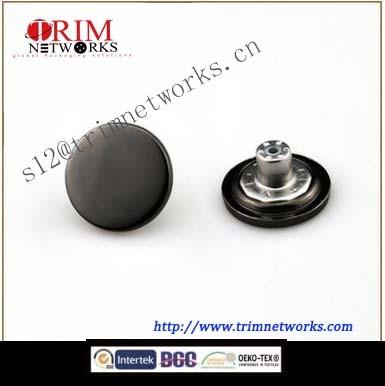 China Alloy jeans 20MM HVS Nickle plastic inside round and smoth button for sale
