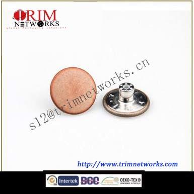 China Brass jeans 20MM HVB Copper Tin round fashion accessories button for sale