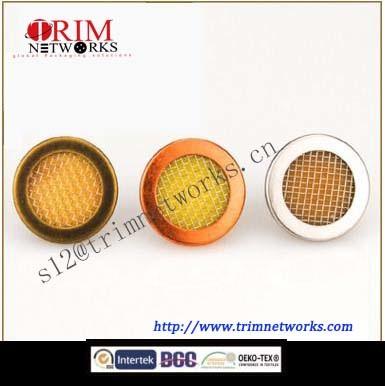 China Brass jeans 15MM&17MM HVB Orange copper/HVB Nickle/HVB Anti-brass grid with steel plastic inside accessories button for sale