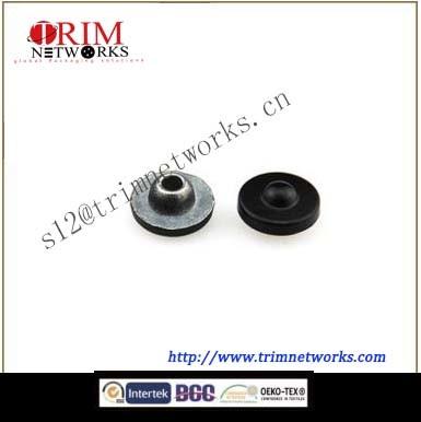 China Alloy rivet 9.5MM matte black bead round fashion metal button for sale