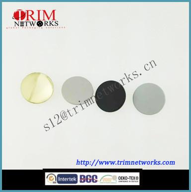 China Alloy shank fashion metal button maker 27MM HVS gold smooth and bright garment button for sale