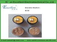 China Otis Elevator Button BR36 36mm DC24V Stainless Steel Replacement Part for sale
