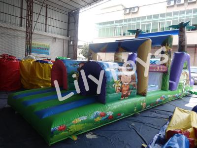 中国 屋外の警備員の子供のための膨脹可能な楽しみの使用料の障害物コース 販売のため