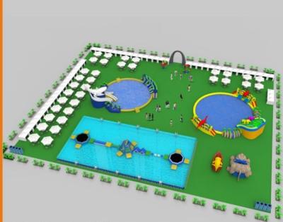Cina Giochi gonfiabili all'aperto del parco dell'acqua dell'OEM/stagno gonfiabile della struttura per gli adulti in vendita