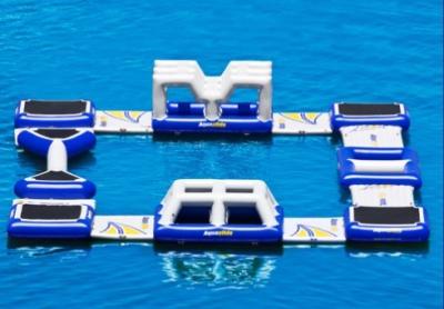 Cina Il circuito gonfiabile del parco dell'acqua della tela cerata su ordinazione per i bambini, quadruplica cucito in vendita