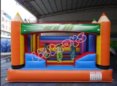 Cina i buttafuori gonfiabili commerciali del PVC saltano il castello, modello della matita in vendita