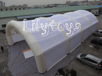 Cina punto di O.55MM tenda gonfiabile impermeabile bianca del PVC della grande/tenda gonfiabile di evento doppio in vendita