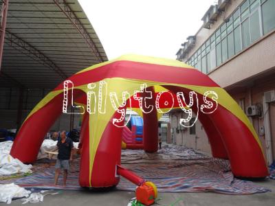 Cina grande partito gonfiabile di nylon leggero giallo rosso della tenda e tenda gonfiabile della cupola in vendita