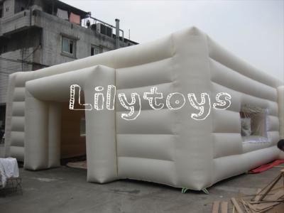 Cina La tenda gonfiabile del PVC di abitudine bianca chiara, tira la tenda in secco gonfiabile del cubo in vendita