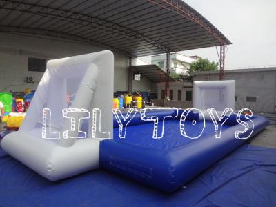Cina OEM gonfiabile blu dei buttafuori della corte di sport di calcio per con acqua, EN15649 in vendita