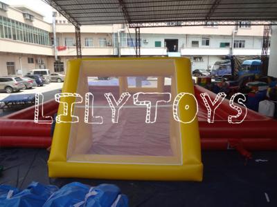 Cina cortile gonfiabile del gioco di sport di campo di football americano del PVC di rosso divertente per i bambini/adulto in vendita