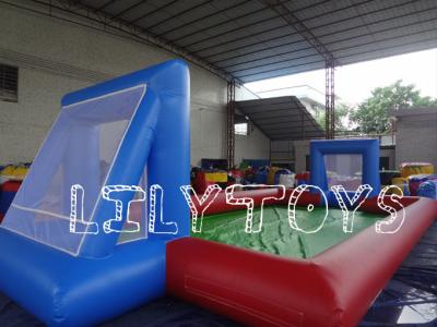 Cina Campo di football americano dei giochi di sport del PVC/buttafuori gonfiabili blu rossi gonfiabili, EN15649 in vendita