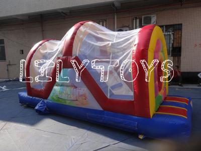 中国 多彩なポリ塩化ビニールの防水シートのスポーツのゲームのために小型膨脹可能な障害物コースをからかいます 販売のため