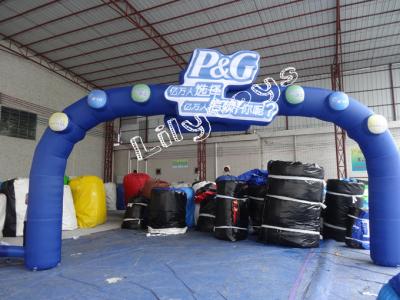 Cina la pubblicità gonfiabile di esplosione all'aperto incurva il blu, 420D - il cappotto di nylon 600D in vendita