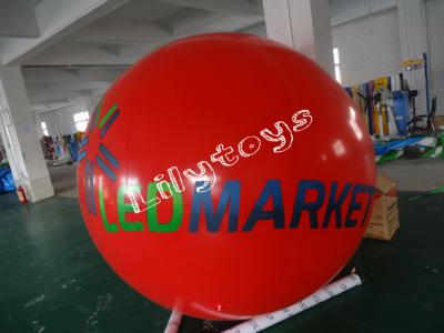 Cina OEM gonfiabile rosso del pallone dell'elio di pubblicità del PVC con EN14960/SGS in vendita