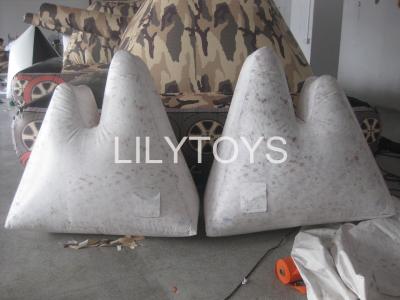 Cina abitudine gonfiabile del PVC del bunker 0.6mm di paintball di esplosione bianca, EN15649 in vendita