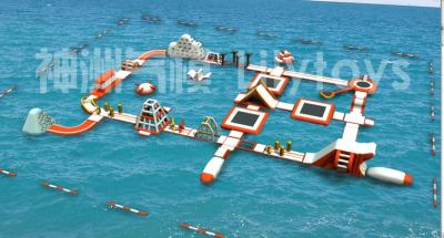 Cina il parco stretto dell'acqua dell'aria del PVC da 0,9 millimetri, giochi gonfiabili dell'acqua della tela cerata durevole del PVC, l'acqua gonfiabile gigante gioca in vendita