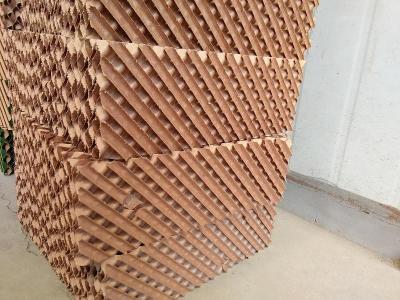China Yongsheng Greenhouse Poultry Farm Cooling Pad 7090 brown size:1800*600*100mm for sale