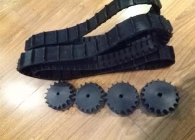 China 50mm Width X 1026mm Length  Black New Condition Rubber Track for Robot for sale