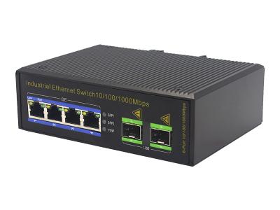 Cina commutatore di Ethernet di PoE della fibra 100Base-T di 3W IP40 MSG1204P 1000M in vendita