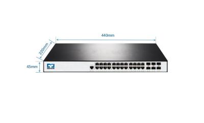 Cina Commutatori 24 x 10/100M di Ethernet della gestione L3/1000M/2.5G porti della base-t 6 X 10G SFP in vendita
