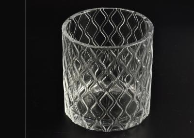 China De Kaarshouders van het wascilinder Berijpte Glas voor Huwelijk, de Koppen van de Glaskaars Te koop