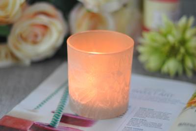 China Van de het Glaskaars van giftentealight de Houders Oranje Romantische Hittebestendig Te koop
