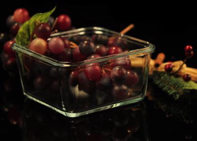 China Recyclable Borosilicate Airtight Microwave Safe Glass Bowl Heat Resisting for sale