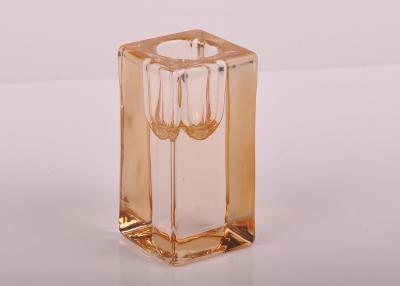 China Tall Cylinder Square Recycled Glassware Glass Tealight Candle Holders for sale