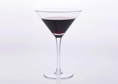 China Drinking Colored Stem Martini Glasses Transparent With Mouth Blown for sale