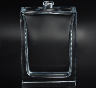 China Classic Square Crystal Glass Personalised Perfume Bottle Hand Painted for sale